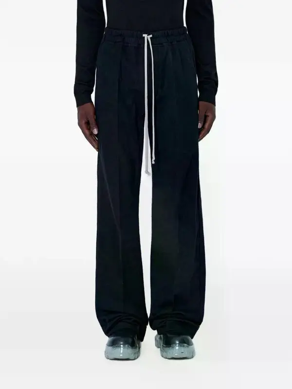 Rick Owens Drawstring Wide-leg Trousers - Black
