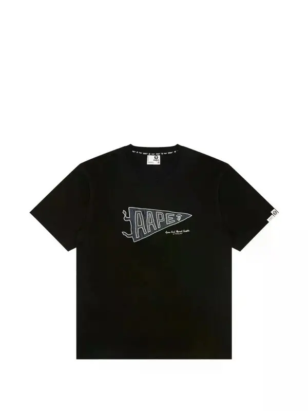 AAPE BY *A BATHING APE Aapeunvs Logo-print T-shirt - Neutrals