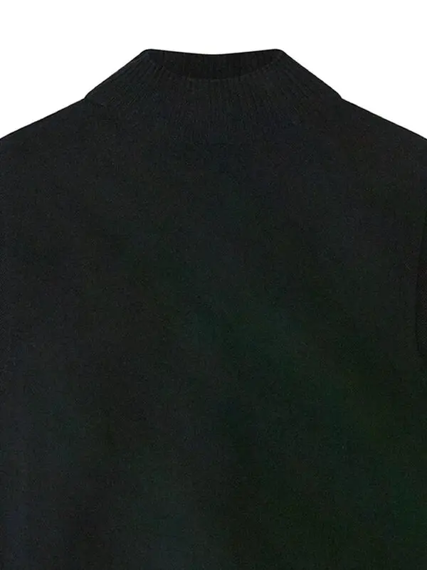 Momoni Kame Garment-dyed Sleeveless Jumper - Black