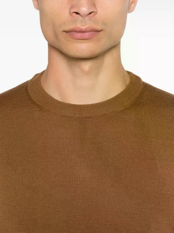 Canali Crew-neck Wool Sweater