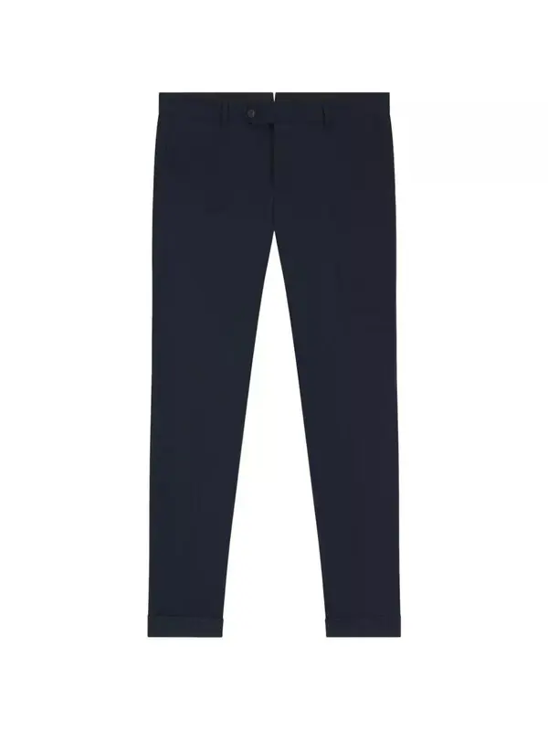 BOSS Slim-fit Trousers With Cuffed Hem