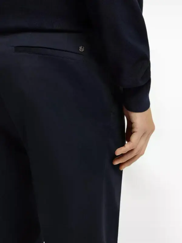 BOSS Slim-fit Trousers With Cuffed Hem