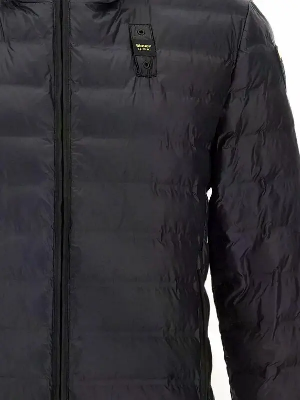 BLAUER. Quilted Hooded Down Jackets