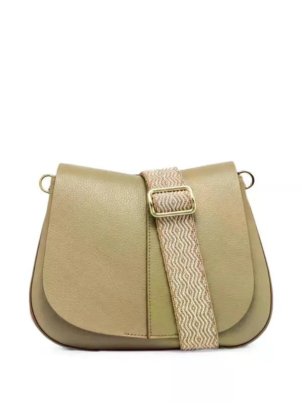 GIANNI CHIARINI Medium Helena Leather Shoulder Bag - Neutrals