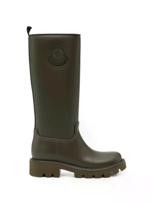 Moncler Kickstream Logo-patch Boots - Green
