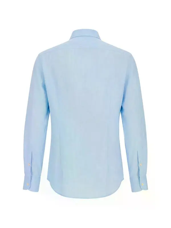 MC2 SAINT BARTH Pamplona Linen Long-sleeve Shirt - Blue