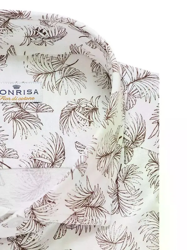 SONRISA Palm Leaf-print Long-sleeve Shirt