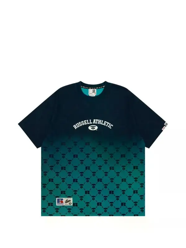 AAPE BY *A BATHING APE X Russell Athletic Logo-patterned T-shirt