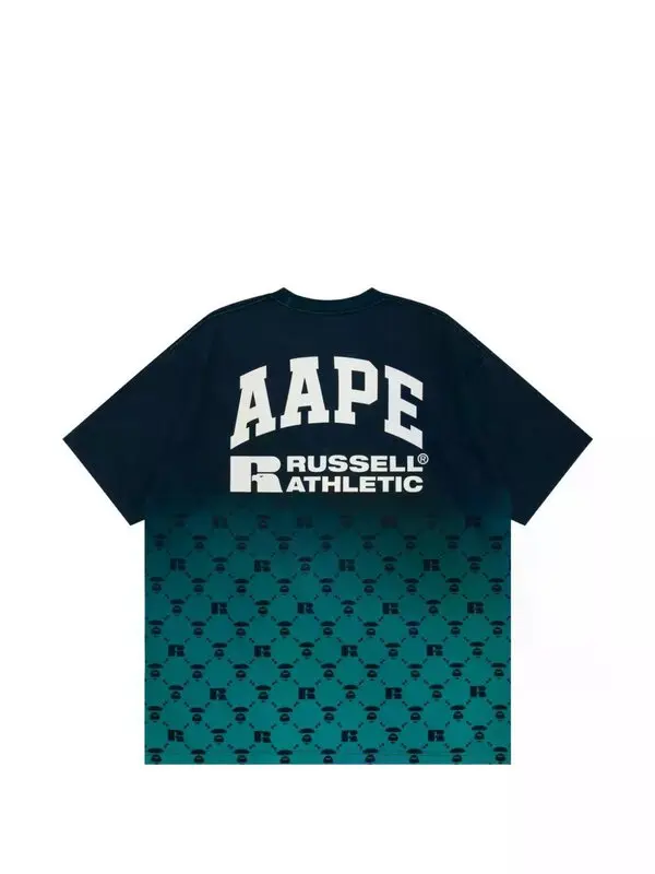 AAPE BY *A BATHING APE X Russell Athletic Logo-patterned T-shirt