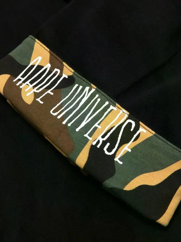 AAPE BY *A BATHING APE Moonface Camouflage-trim T-shirt