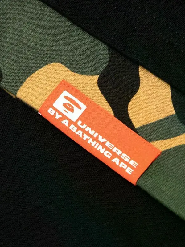 AAPE BY *A BATHING APE Moonface Camouflage-trim T-shirt