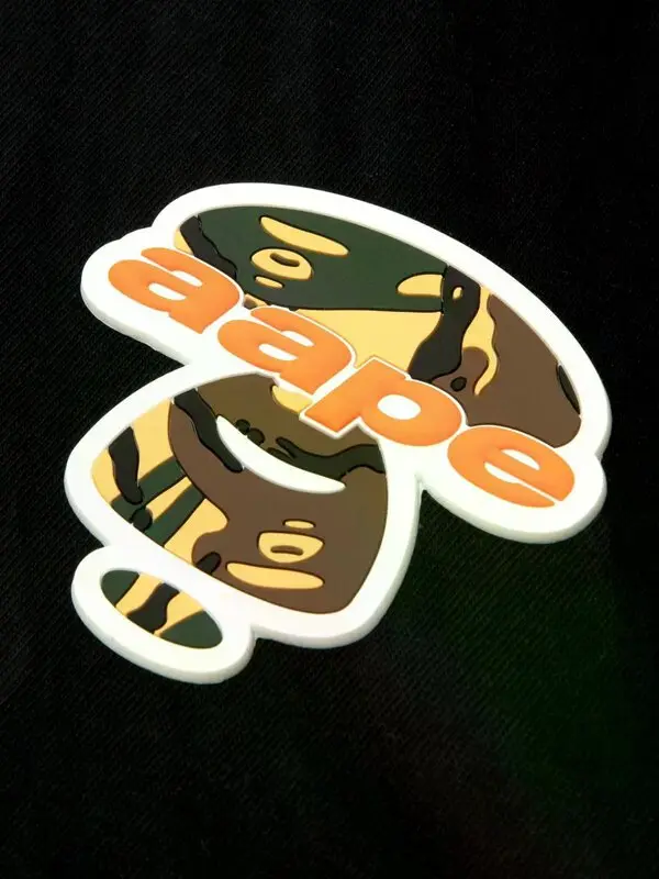 AAPE BY *A BATHING APE Moonface Camouflage-trim T-shirt