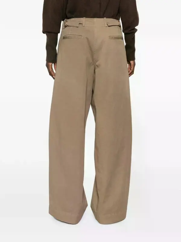THE ROW Fadry Wide-leg Trousers - Neutrals