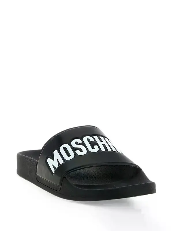 Moschino Logo-embossed Slides