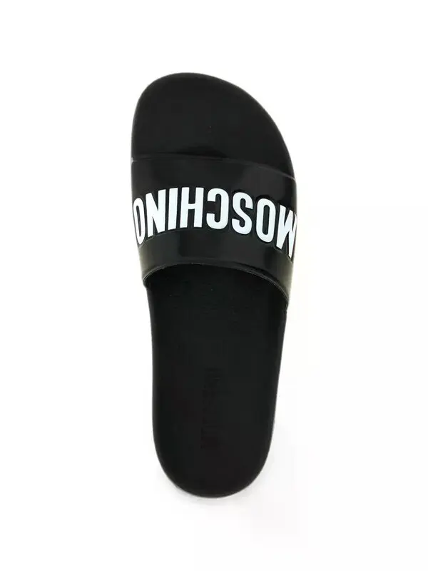 Moschino Logo-embossed Slides