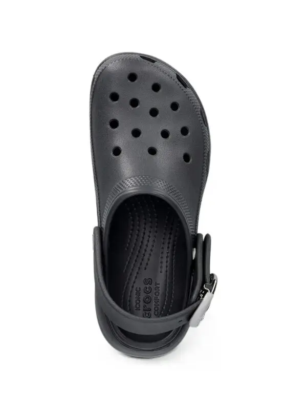 CROCS Platform Dipped Buckle Platform Mules