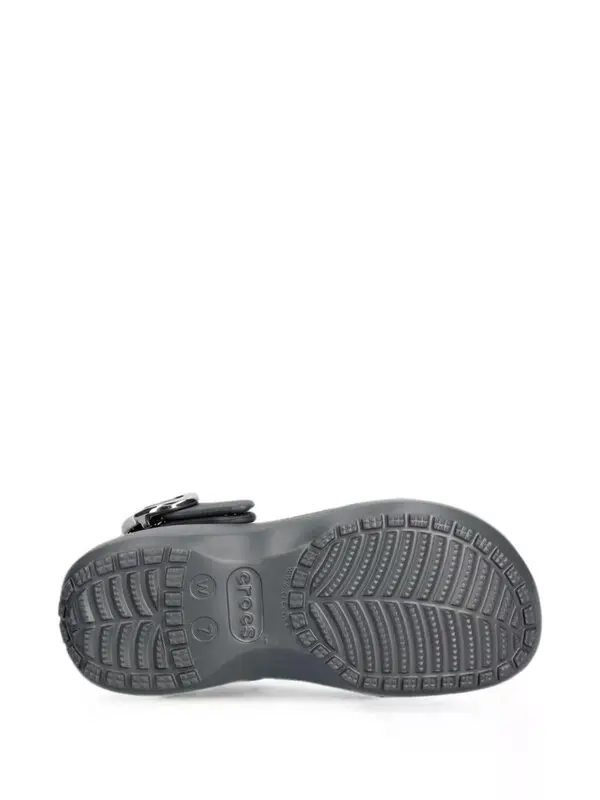 CROCS Platform Dipped Buckle Platform Mules