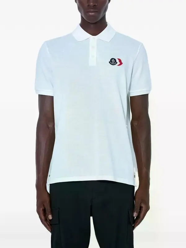 Moncler Logo-patch Piqué Polo Shirt