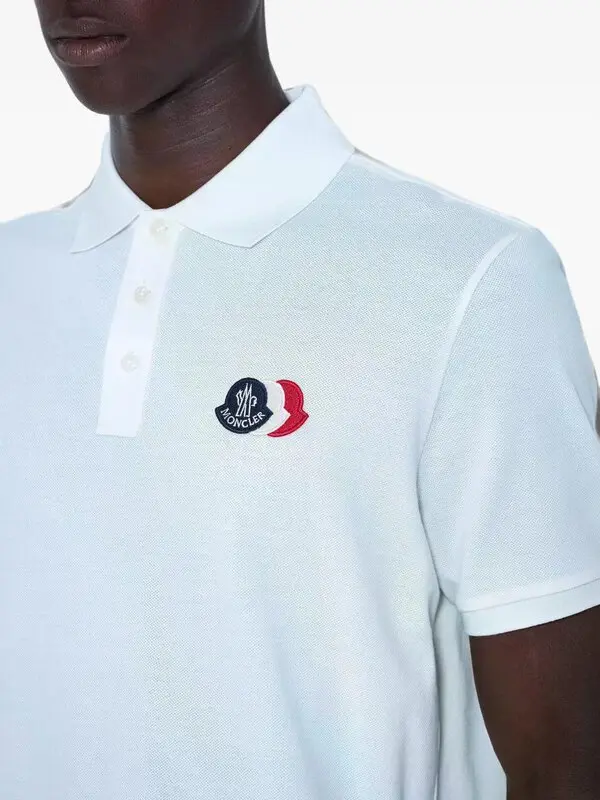 Moncler Logo-patch Piqué Polo Shirt