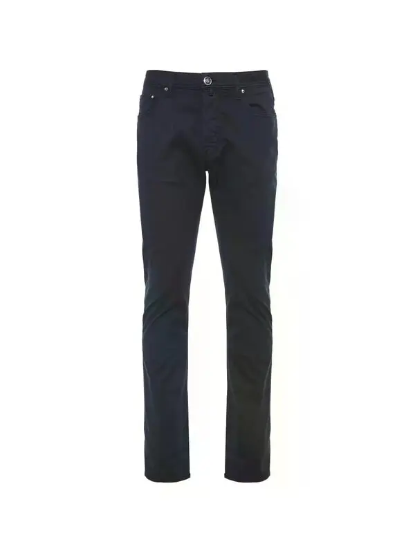 Jacob Cohen Bard Logo-patch Trousers - Blue