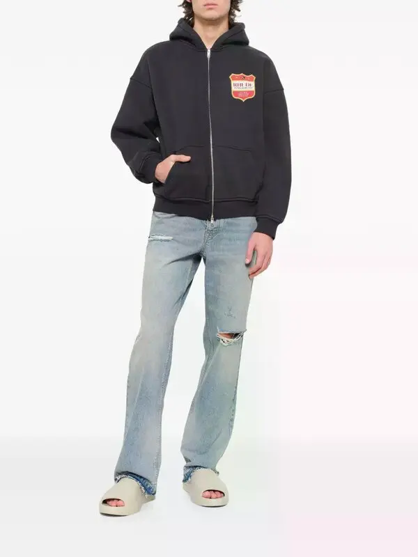 Rhude Filitaro Crest Zip-up Hoodie