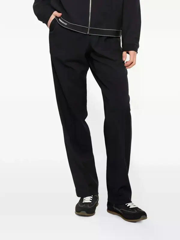 Casablanca Logo-waistband Tailored Trousers - Black