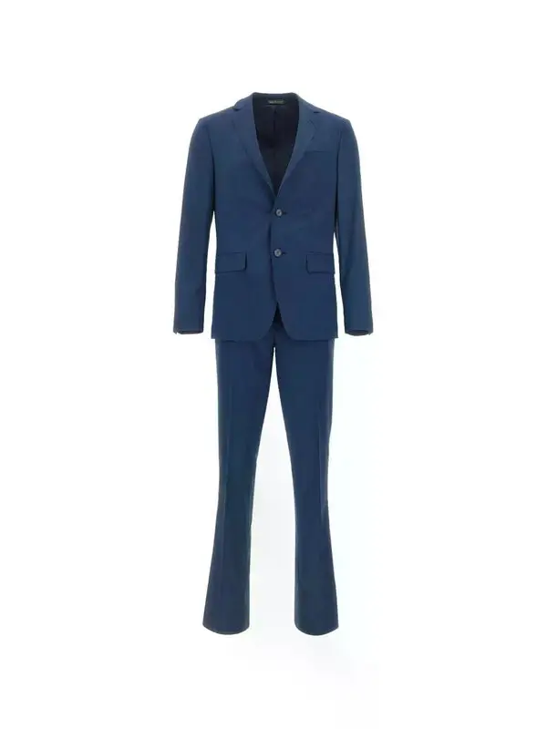MARCHESANI Merino Single-breasted Suit - Blue