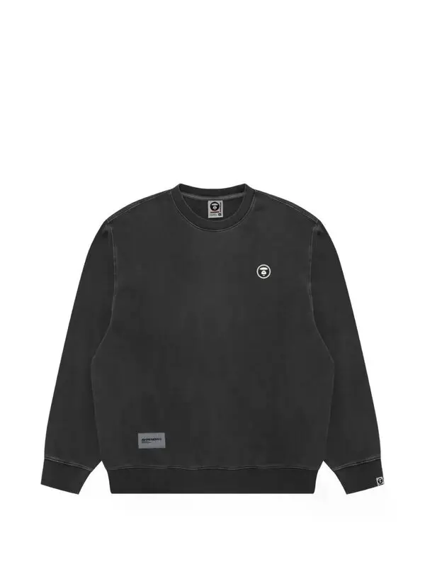 AAPE BY *A BATHING APE Aapenow Moonface Logo-patch Sweatshirt - Black