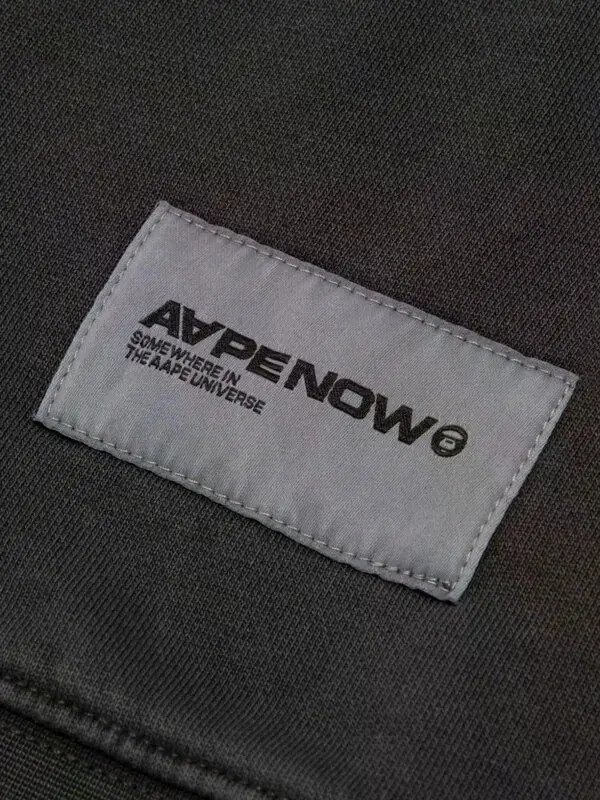 AAPE BY *A BATHING APE Aapenow Moonface Logo-patch Sweatshirt