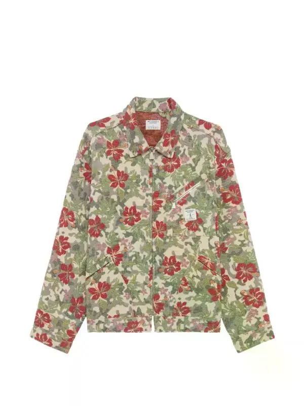 ROY ROGER'S Floral-jacquard Work Jacket