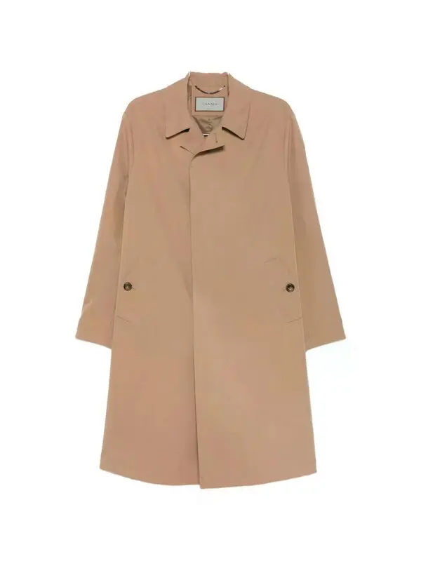 Canali Button-fastening Storm-flap Jacket - Neutrals