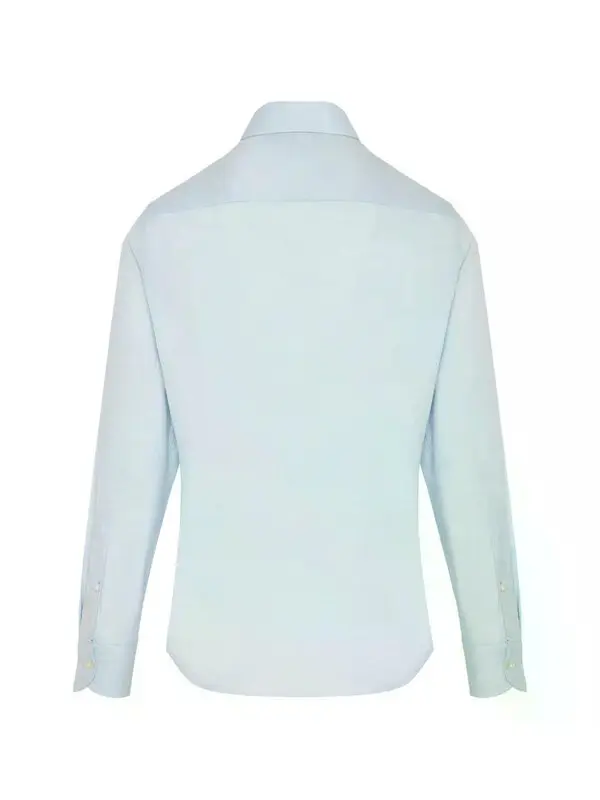 SONRISA Spread-collar Long-sleeve Shirt - Blue