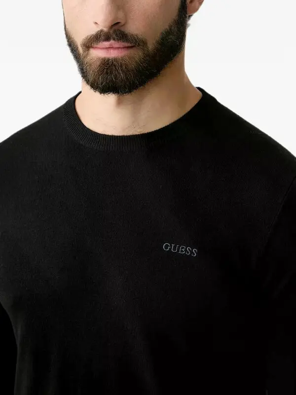 Guess Embroidered Logo Crewneck Sweater