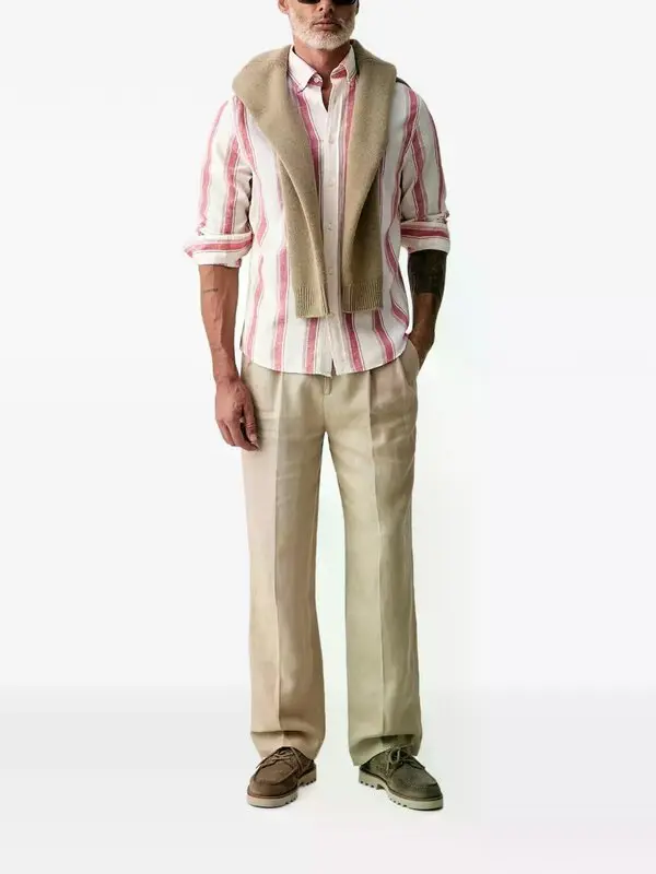 Gant Striped Button-down Shirt - White