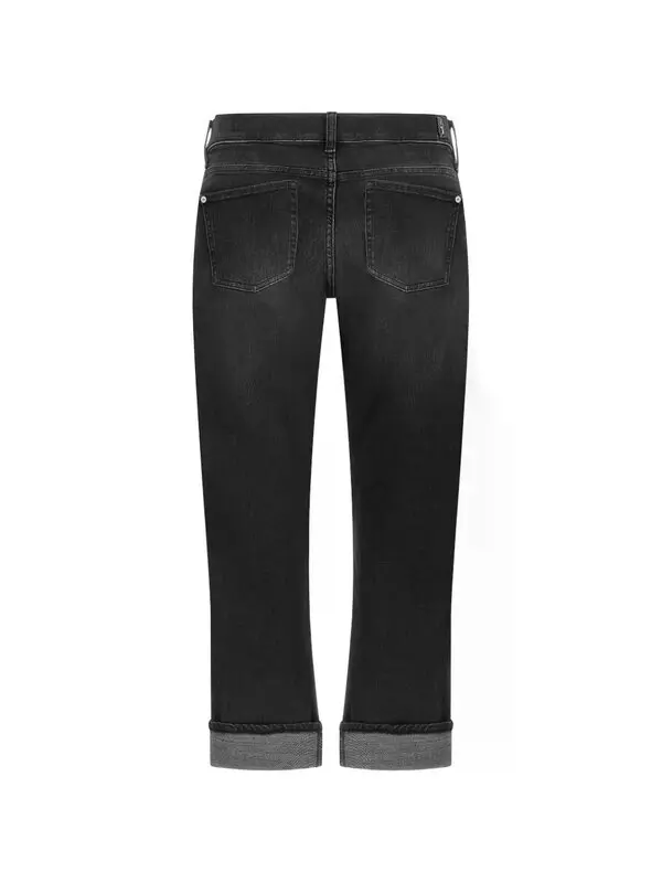 7 For All Mankind Relaxed Skinny Turned-up Jeans