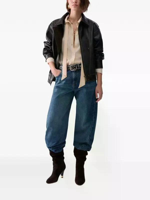 Liu Jo Asymmetrical Seam Straight Leg Jeans