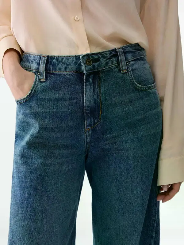 Liu Jo Asymmetrical Seam Straight Leg Jeans