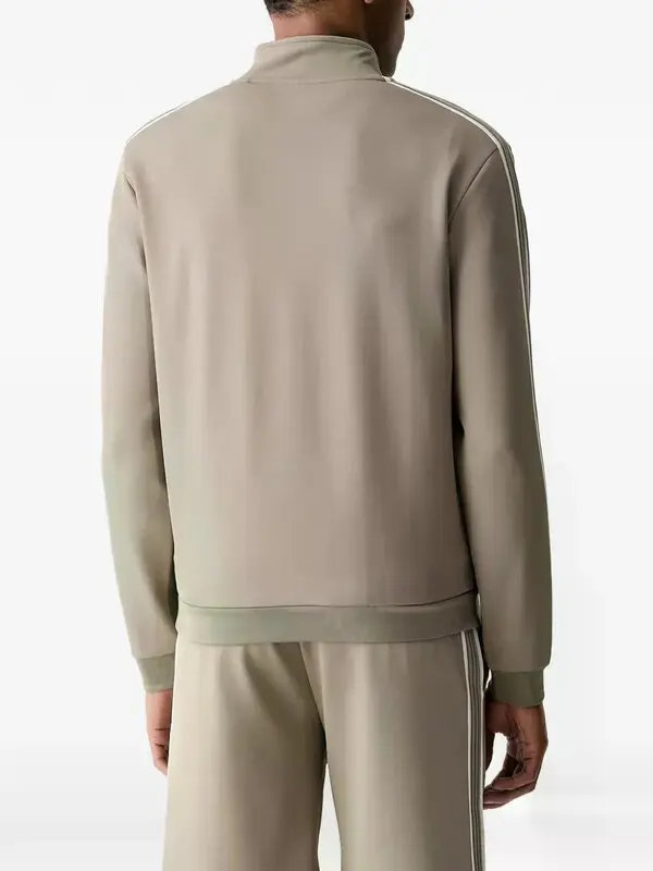 Guess Zip-up Sweatshirt With Side Stripe Detailing