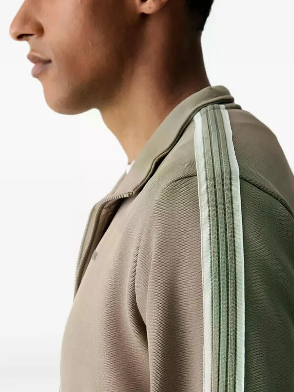 Guess Zip-up Sweatshirt With Side Stripe Detailing
