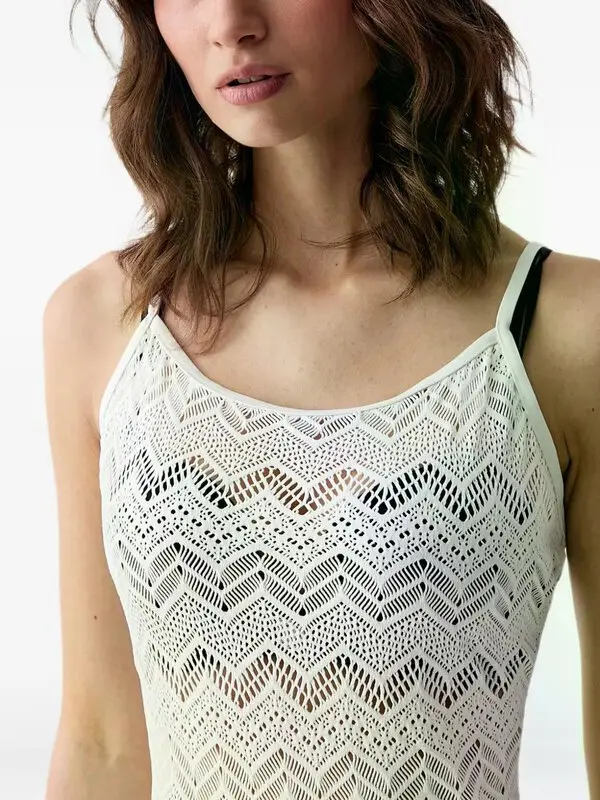 Vilebrequin Lisanna Chevron-knit Side-slit Maxi Dress