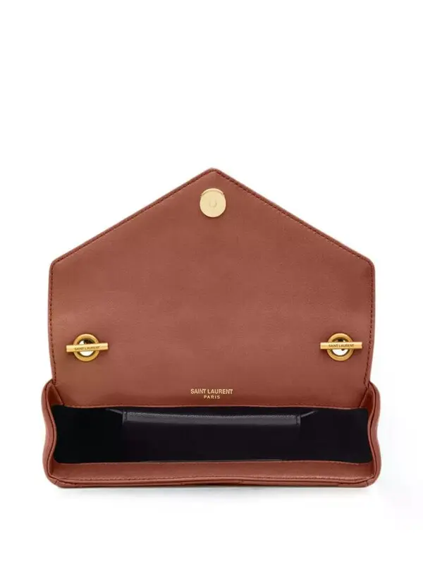 Saint Laurent Mini Loulou Quilted Leather Crossbody Bag - Orange