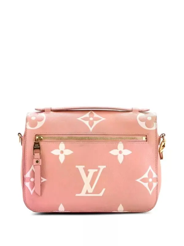 LOUIS VUITTON Pochette Metis Monogram Empreinte Giant Crossbody Bag - Pink