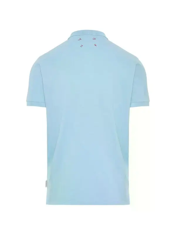 BOB Graphic-print Chest-pocket Polo Shirt