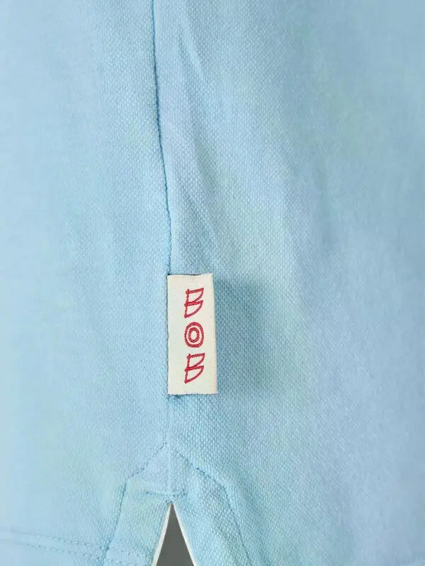 BOB Graphic-print Chest-pocket Polo Shirt