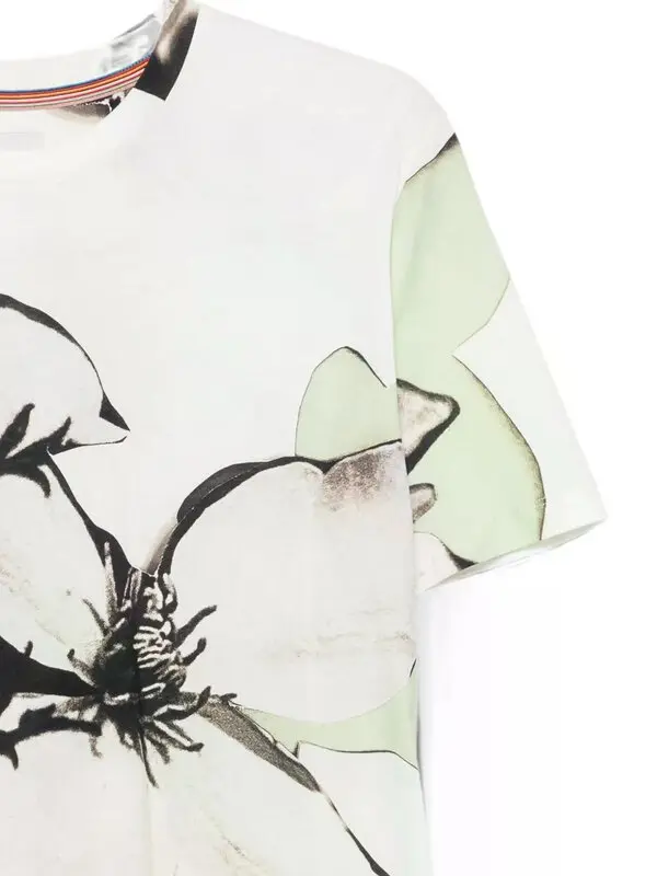 Paul Smith Floral-print T-shirt - White