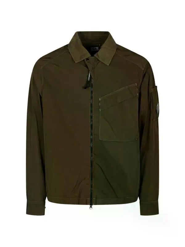 C.P. COMPANY Lens-detail Chest-pocket Shirt Jacket - Green