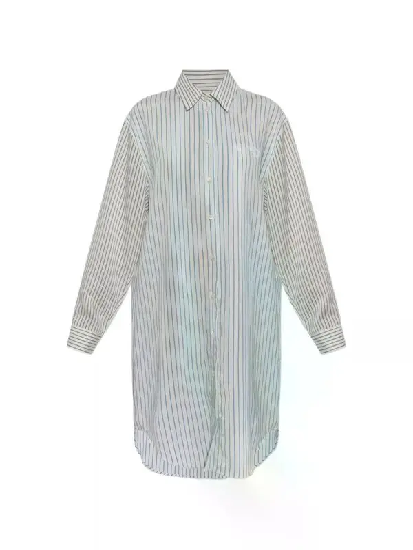 DIESEL® Striped Long-sleeve Dress - White