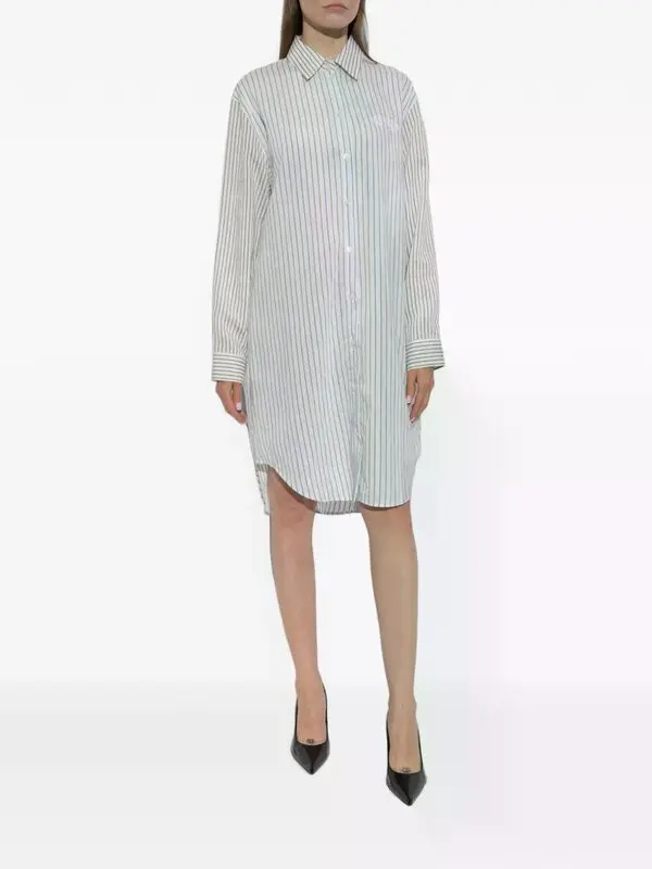 DIESEL® Striped Long-sleeve Shirt Dress