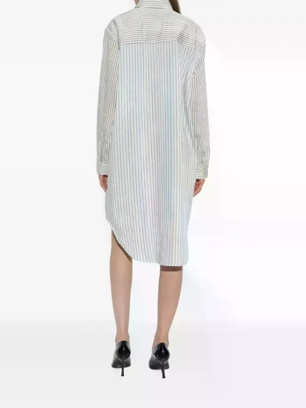 DIESEL® Striped Long-sleeve Shirt Dress