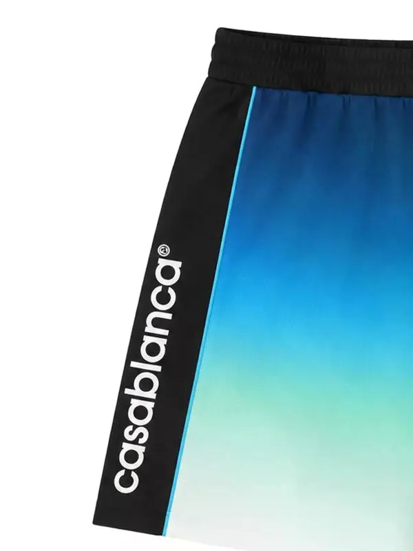 Casablanca Gradient Effect Logo Print Shorts